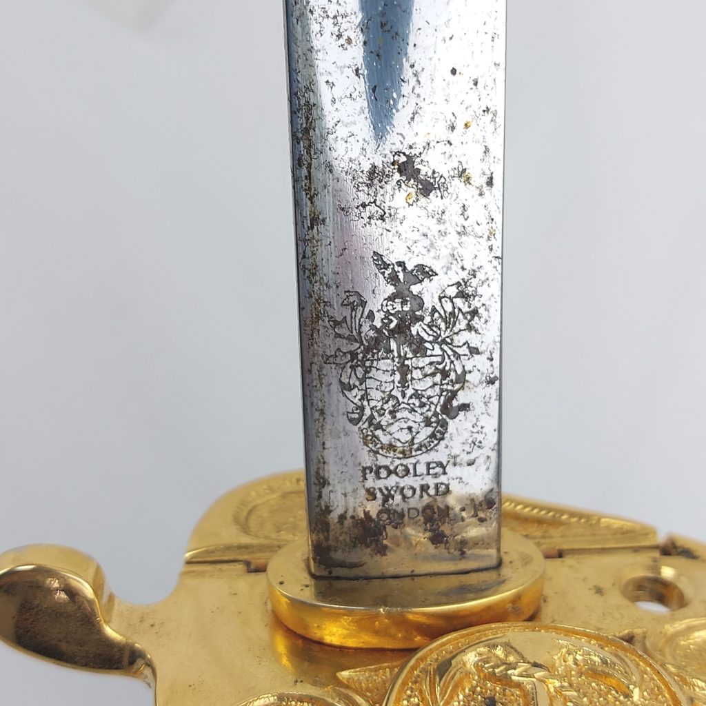 Royal Navy Warrant Officers 1827 Pattern Sword and Scabbard, by Pooley ...