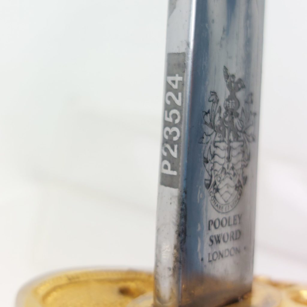 Royal Navy Warrant Officers 1827 Pattern Sword and Scabbard, by Pooley ...