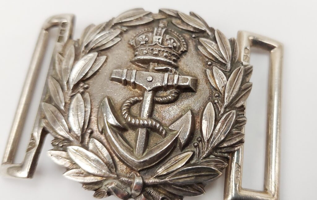 Silver London 1903 Queen Alexandra's Royal Navy Nursing Service Buckle ...