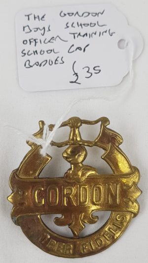 The Gordon Boys School Officer Training Corps Cap Badge - Sally Antiques