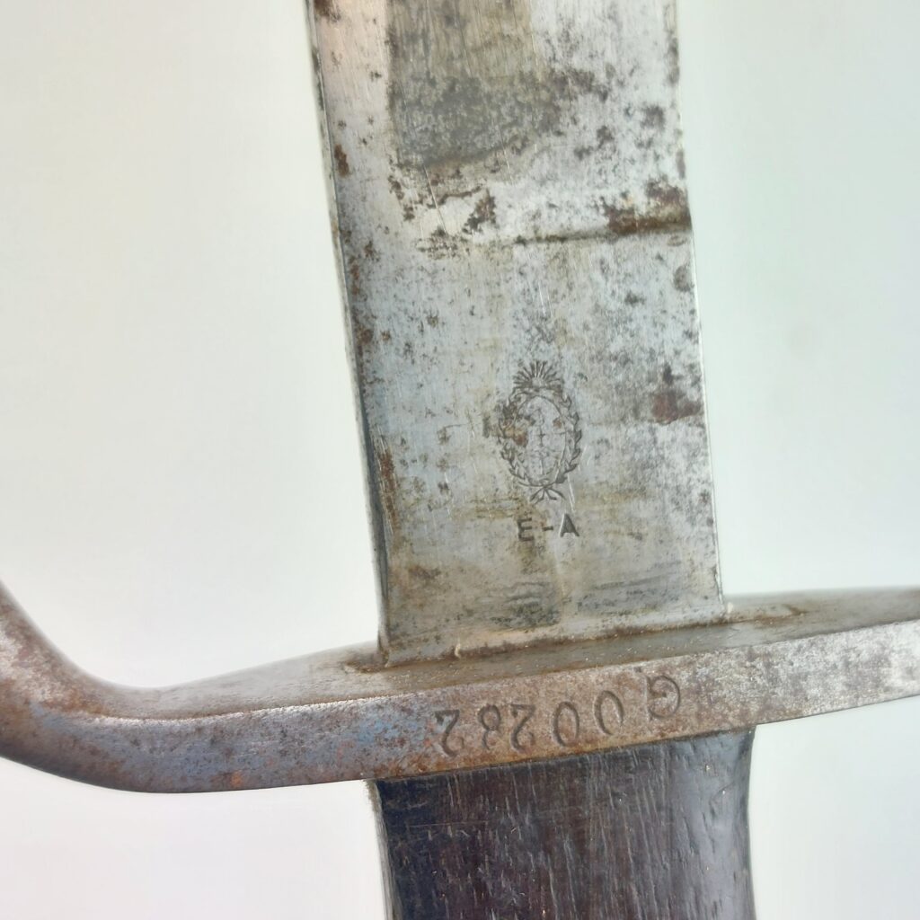 Very rare, Argentinian made, M1909 Artillery Short Sword, with matching ...