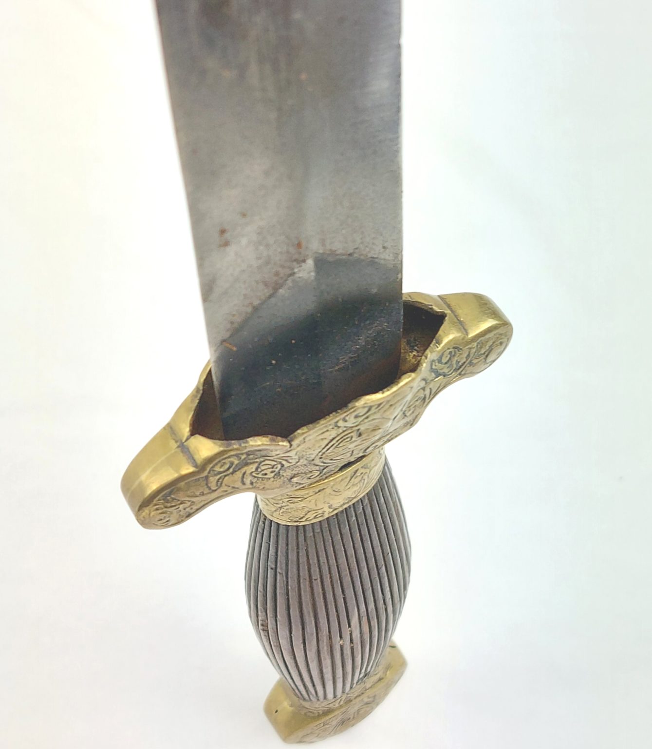 c.1800 Original Chinese Qing Dynasty, Single Jian Short Sword with ...