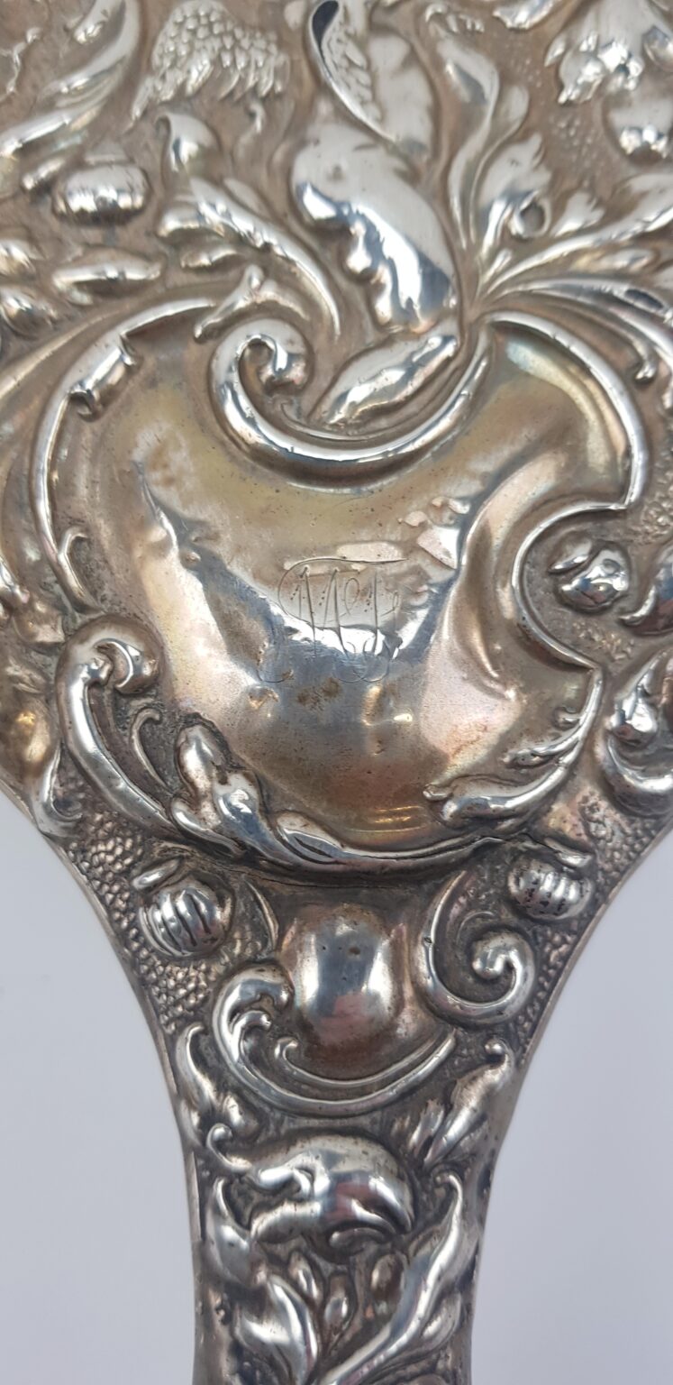 Birmingham 1901 Silver Mirror - Sally Antiques