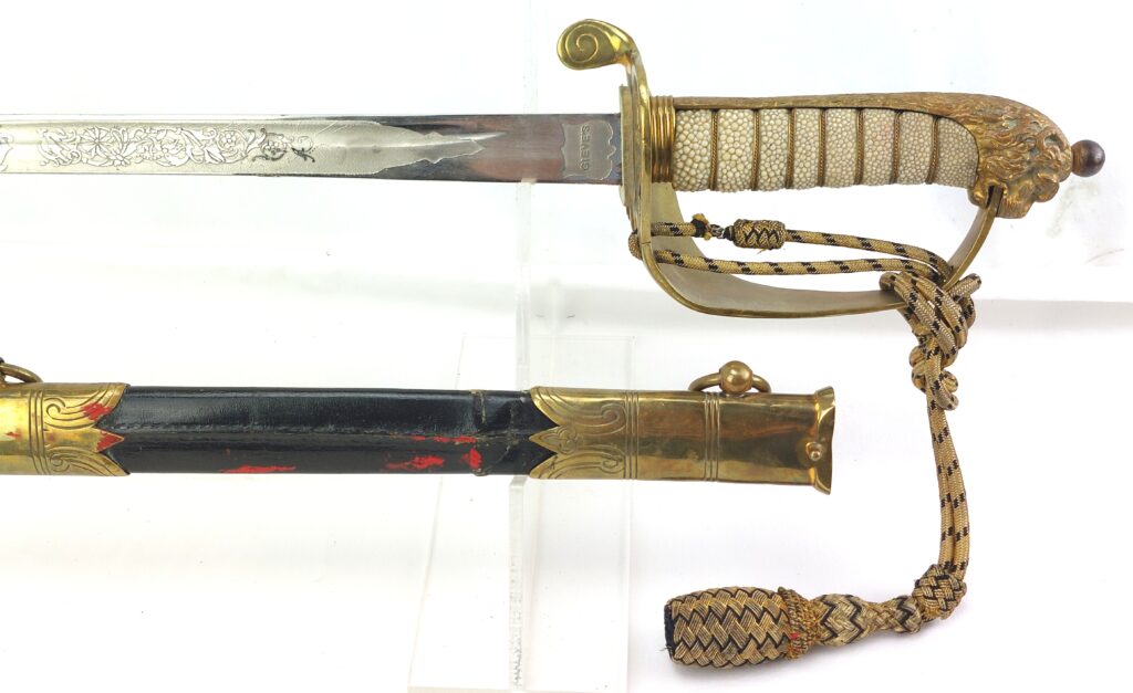 British, Named, 1827 Pattern, Naval Officers Sword by Gieve's, with ...