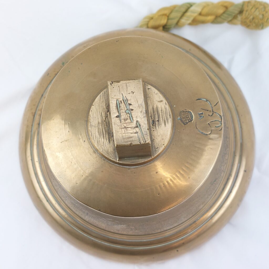 British Navy, George VI Bronze Ships Bell with Original Clapper - Sally ...