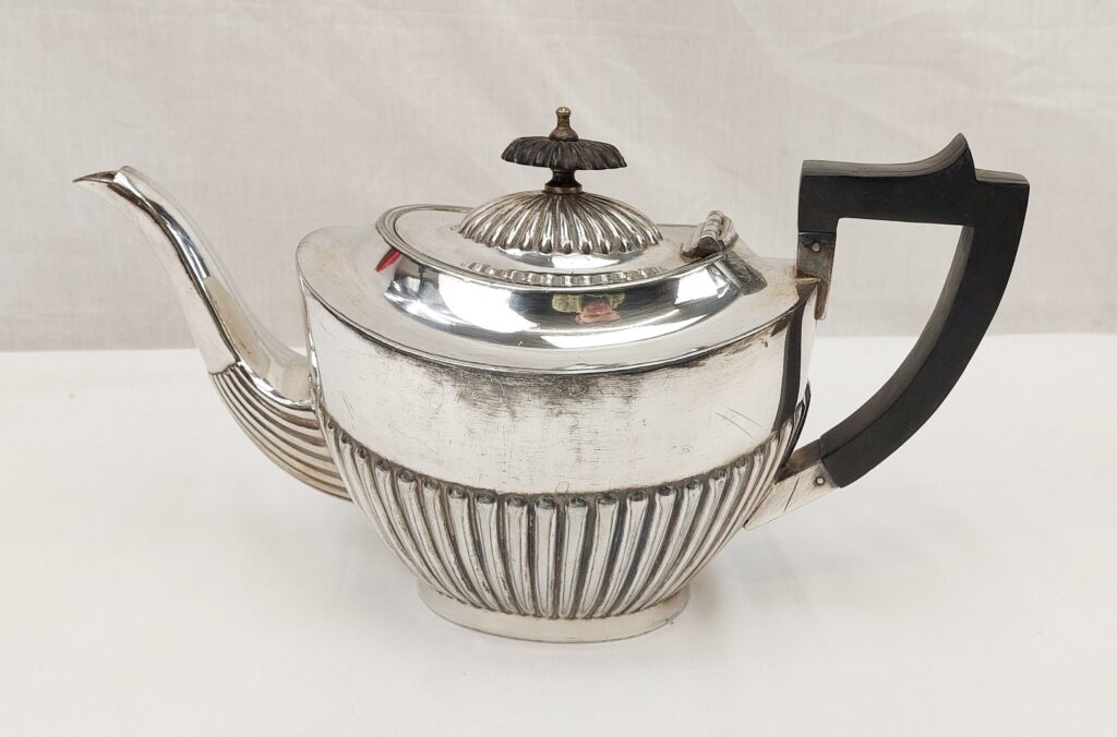 Edwardian Silver Plated 3 Piece Tea Set - Sally Antiques