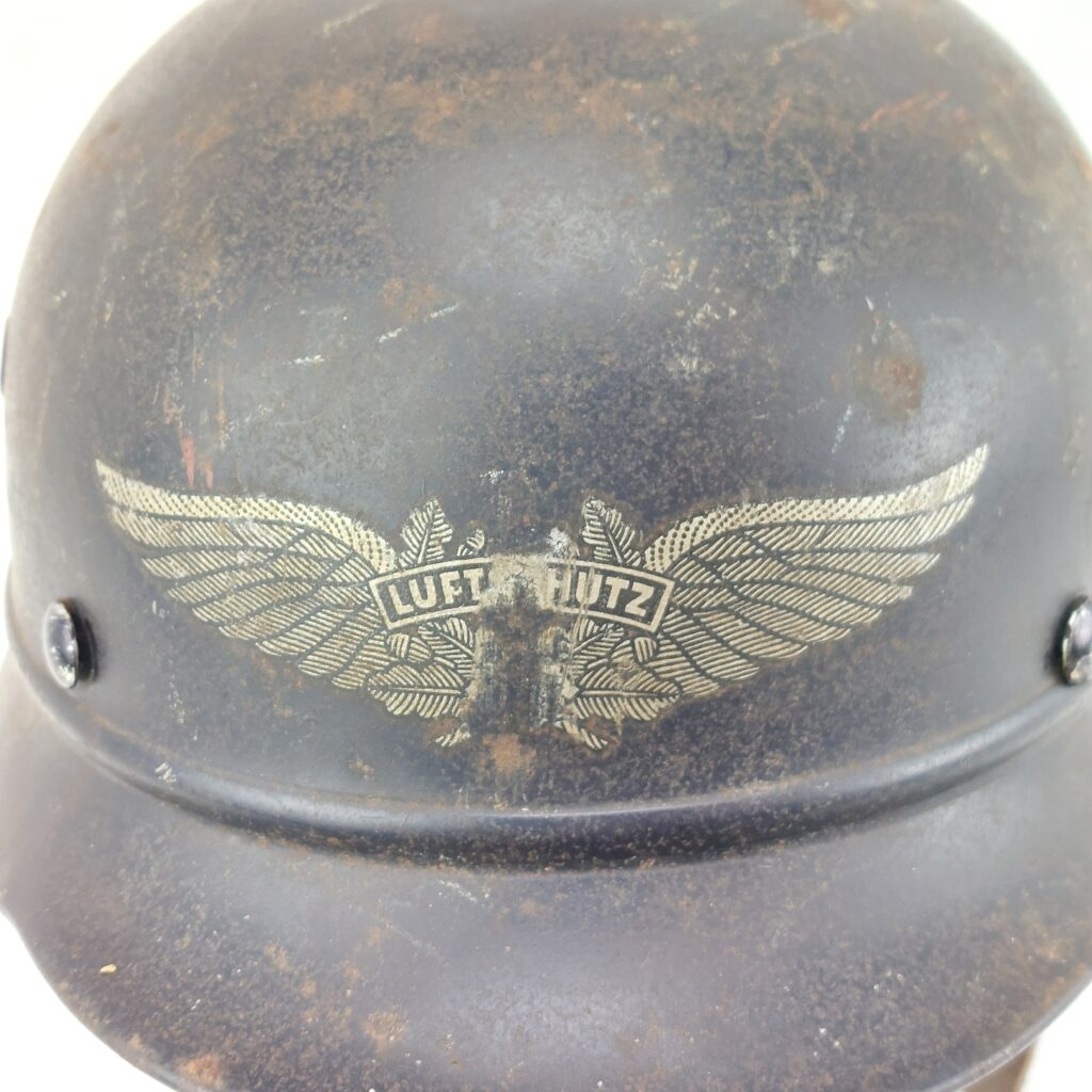 German, WW2, Third Reich Luftschultz - Air defense - Helmet - Sally ...