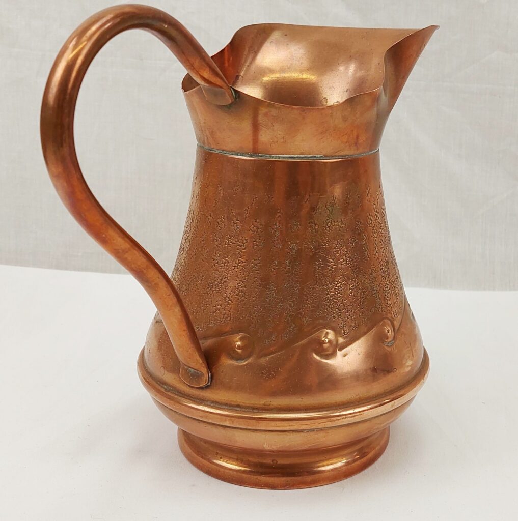 French Art Nouveau Copper Jug by Harvard - Sally Antiques