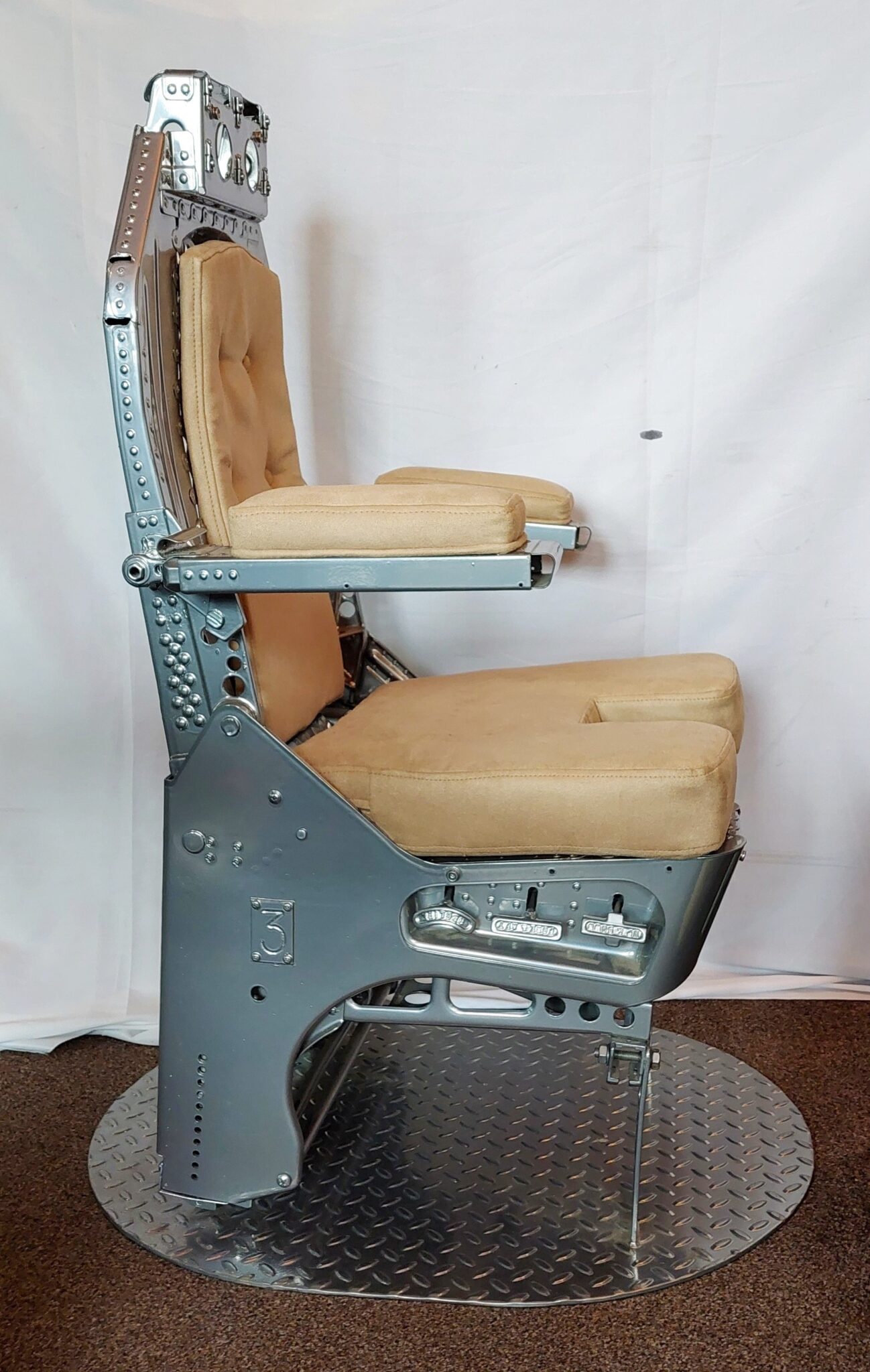 Professionally Polished And Restored Boeing Jet Liner Pilots Seat ...