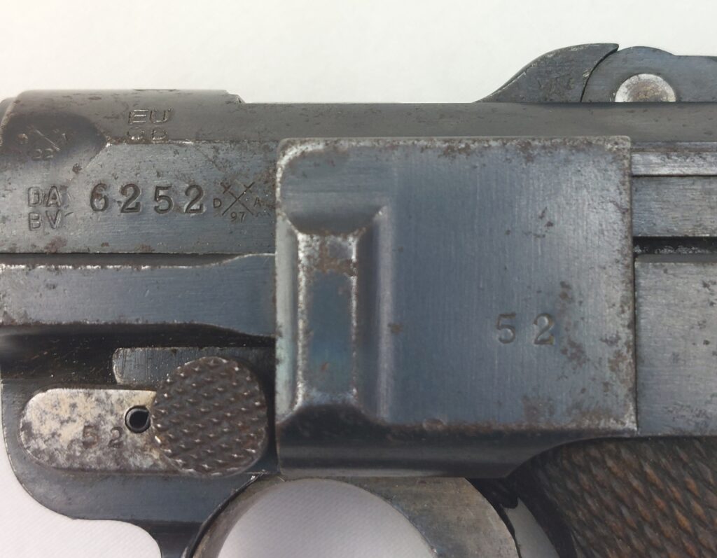 WW1, 1915, German, Imperial DWM Pistole Modell 1908 (PO8) Luger Semi ...