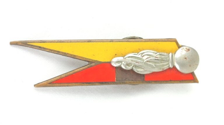 WW2 Polish Military Police Collar Pennants Badge - Sally Antiques