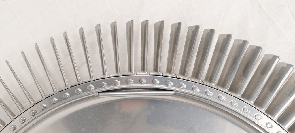 Wall Mirror Made From Upcycled RAF Canberra Aircraft Engine Turbine ...