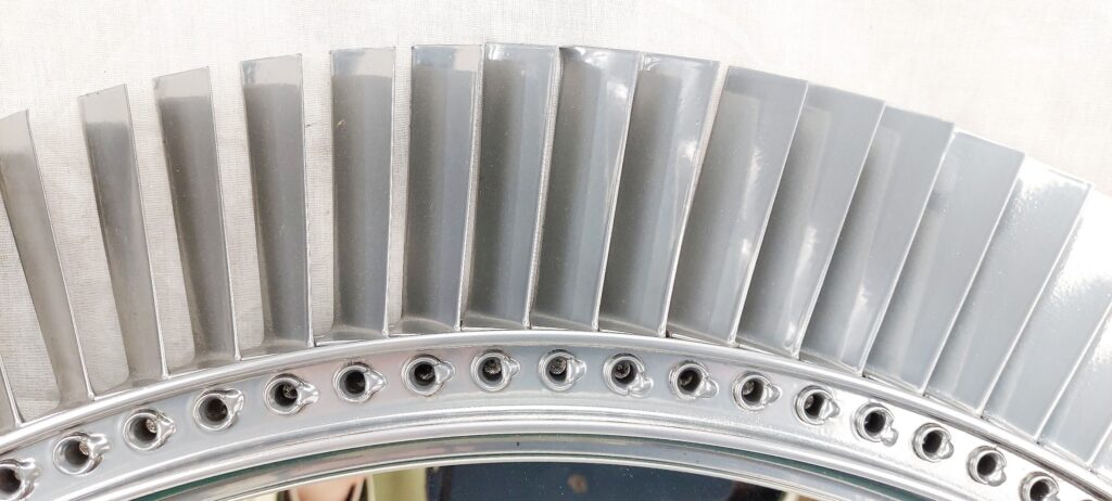 Wall Mirror Made From Upcycled RAF Canberra Aircraft Engine Turbine ...