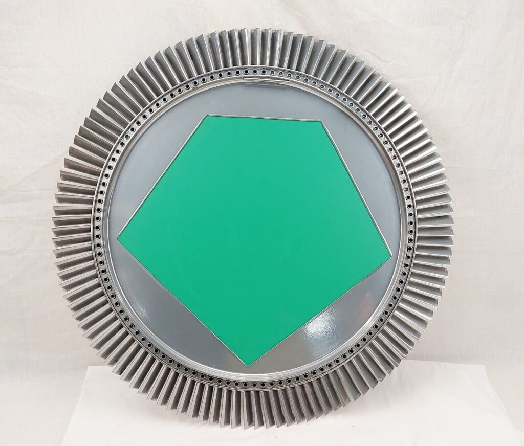 Wall Mirror Made From Upcycled RAF Canberra Aircraft Engine Turbine ...