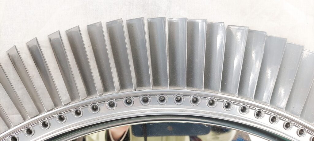 Wall Mirror Made From Upcycled RAF Canberra Aircraft Engine Turbine ...