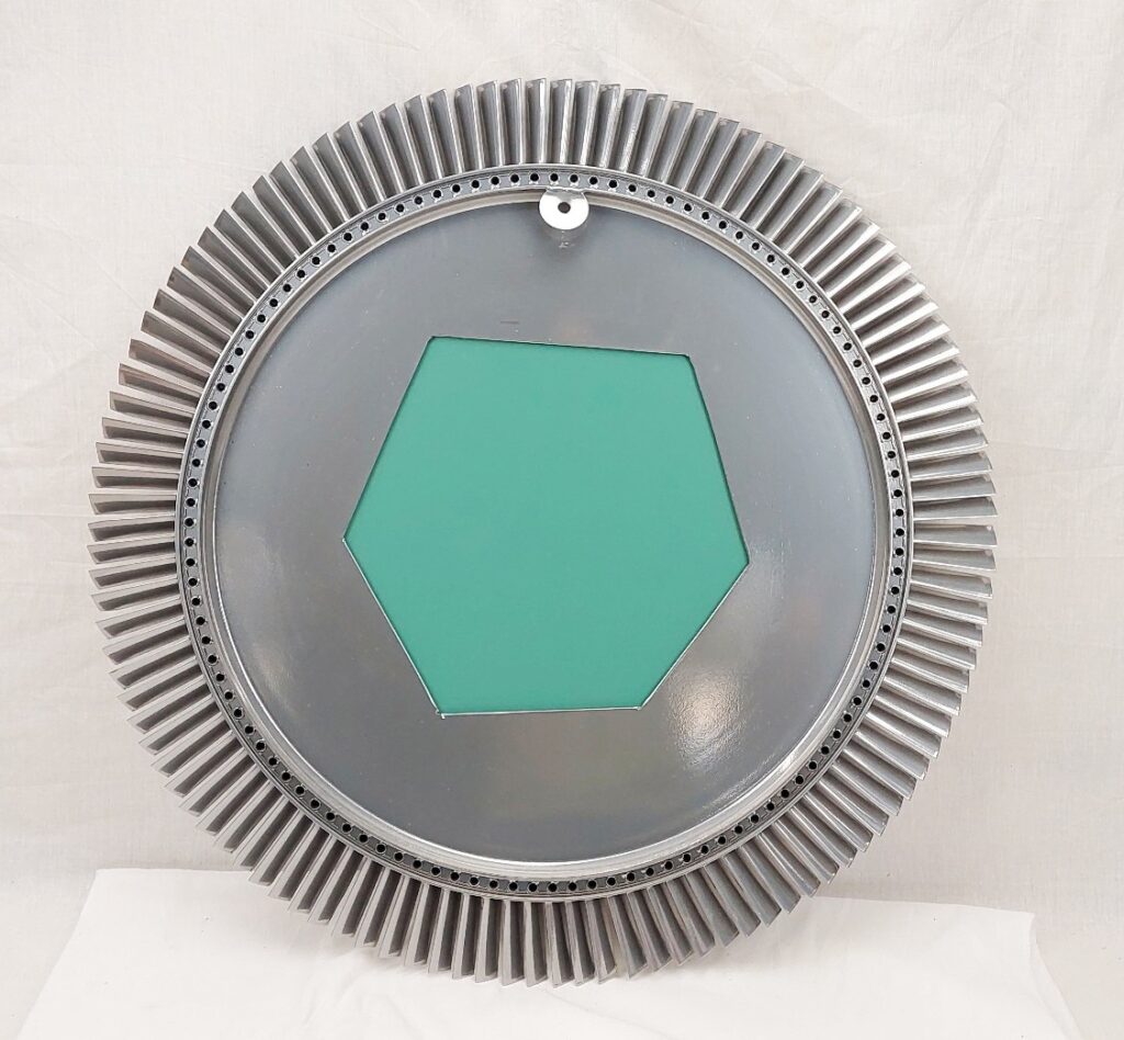 Wall Mirror Made From Upcycled RAF Canberra Aircraft Engine Turbine ...