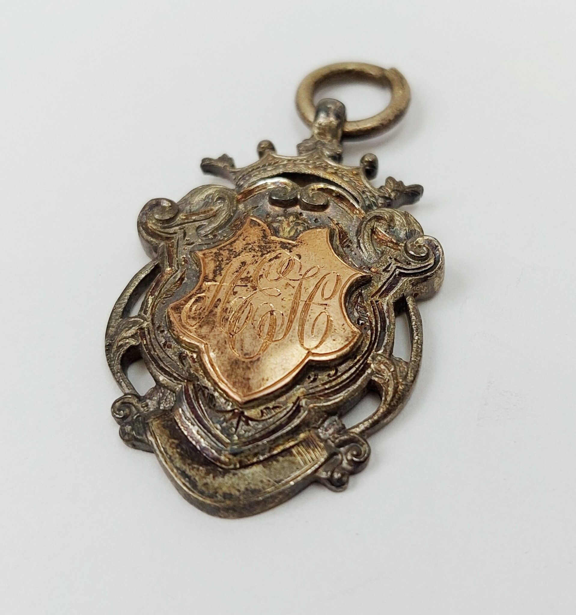 1924 Silver And Rose Gold Sports Medal - Sally Antiques