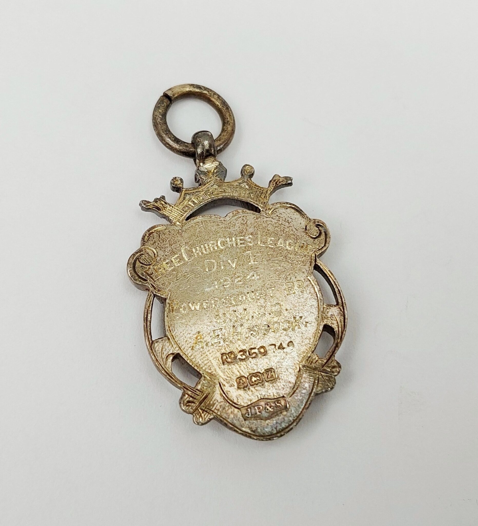 1924 Silver And Rose Gold Sports Medal - Sally Antiques