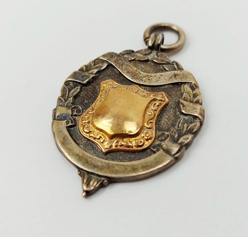 1927 Silver And Rose Gold Sports Medal - Sally Antiques