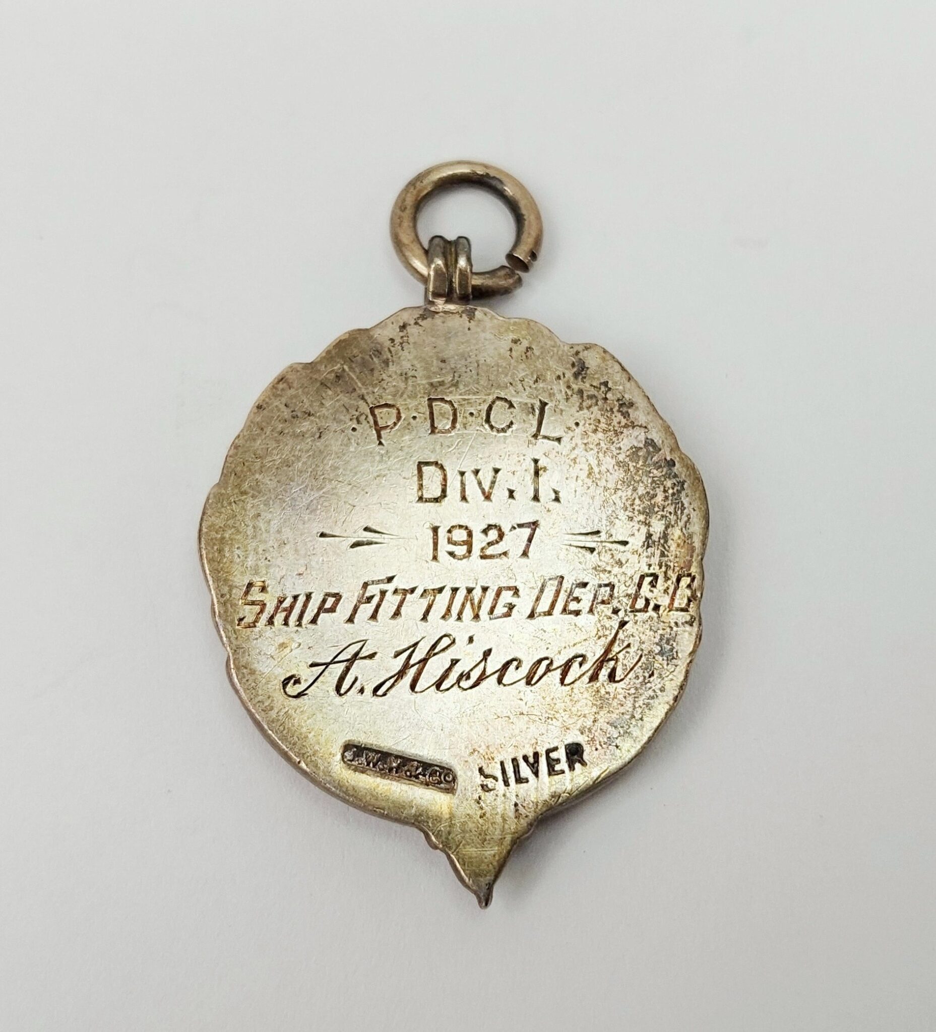 1927 Silver And Rose Gold Sports Medal - Sally Antiques