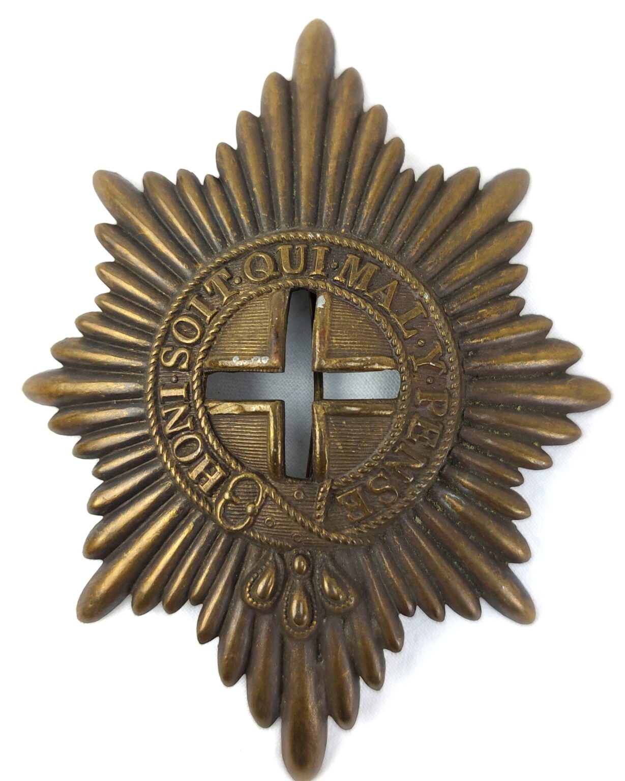 British Coldstream Guards Helmet Plate / Puggaree Badge or Valise Badge ...