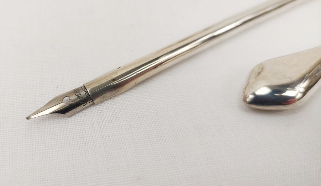 Cased Continental Silver 3 Piece Writing Set - Sally Antiques