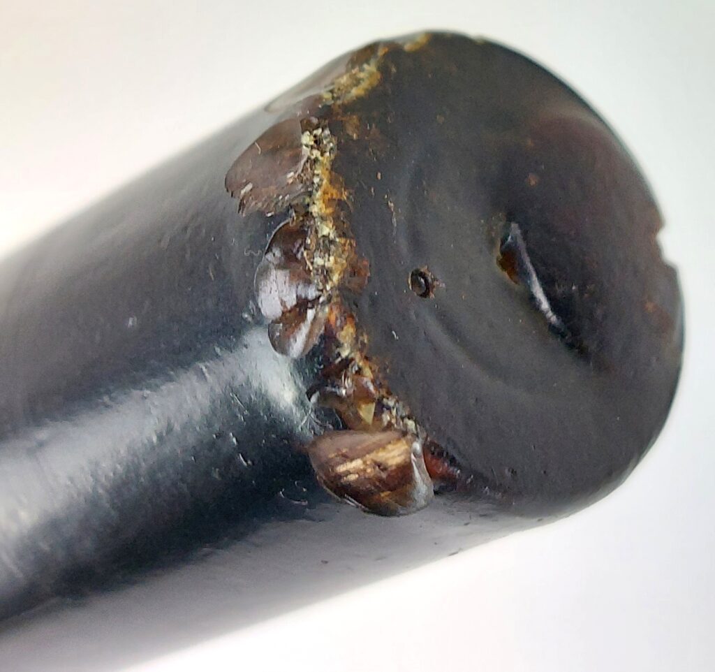 Fantastic Knight Topped Black Walking Stick - Sally Antiques