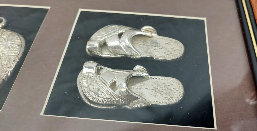 Framed Display of Silver Arabic Items - Sally Antiques