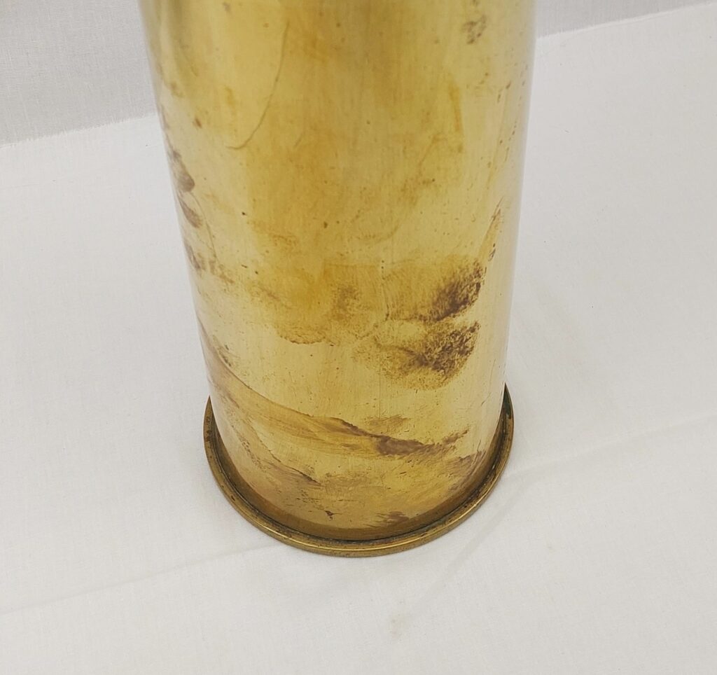 WW1 4 Inch Mk IV Gun Brass Shell Case - Sally Antiques