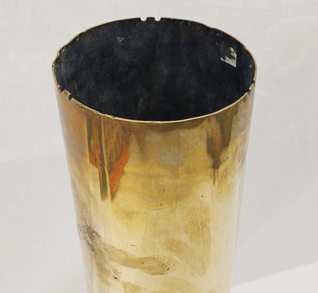 WW1 4 Inch Mk IV Gun Brass Shell Case - Sally Antiques