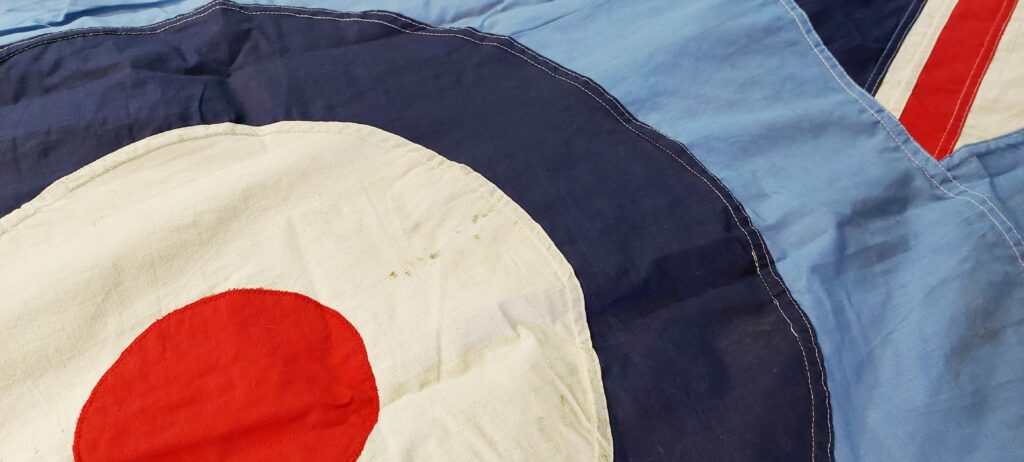 WW2 RAF Flag Dated 1942 - Sally Antiques