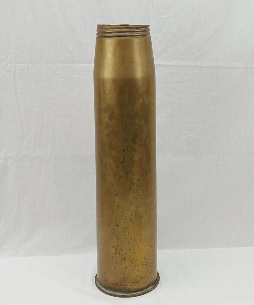 Large 4.5 Inch Brass Shell Case Dated 1968 - Sally Antiques