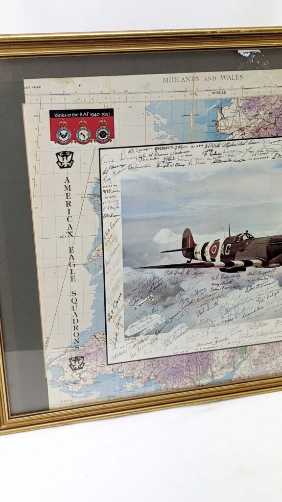 Spitfire Tail Wheel with 133 Squadron Singed Framed Picture - Sally ...