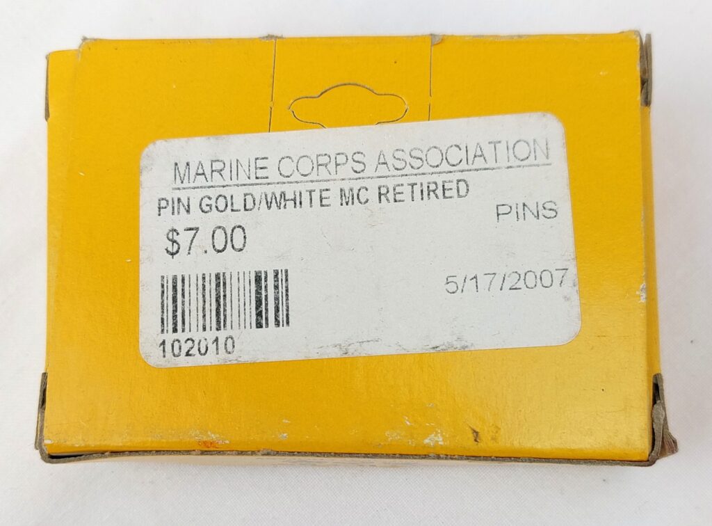 US Marine Corps, Retired Military Lapel Pin, Enamel Pin in Original Box ...