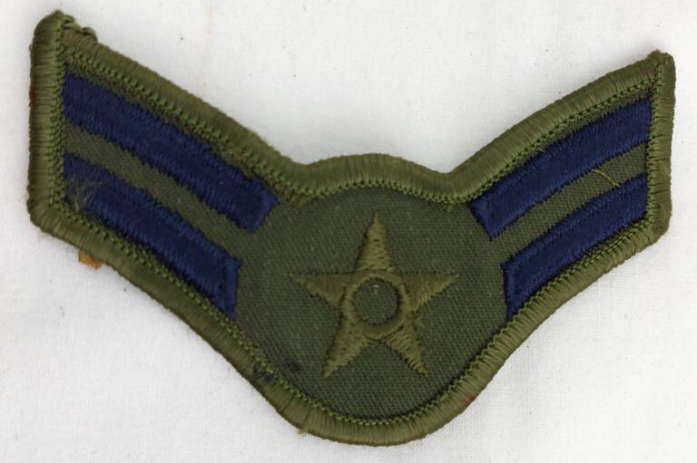 USAF, Airman 1st Class, 1986-1992, Embroidered Olive and Navy Patch ...