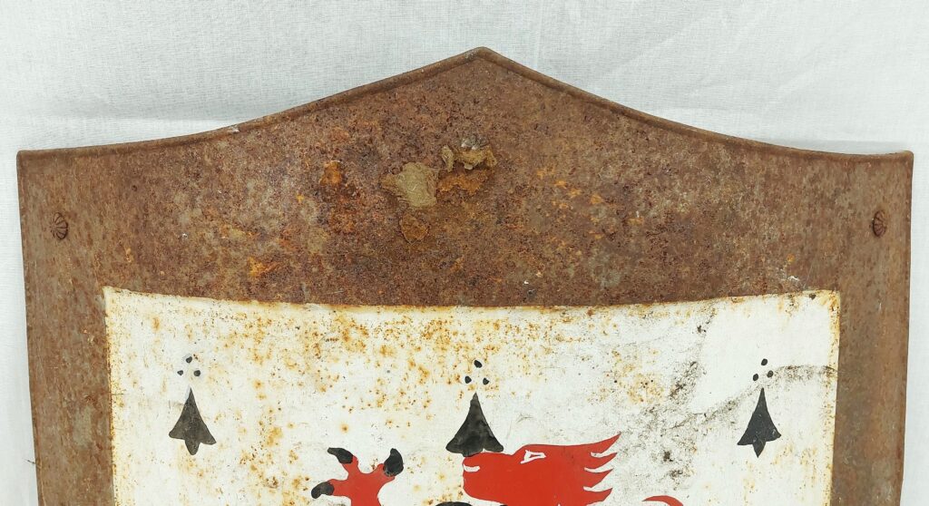Vintage Steel Knights Shield - Sally Antiques