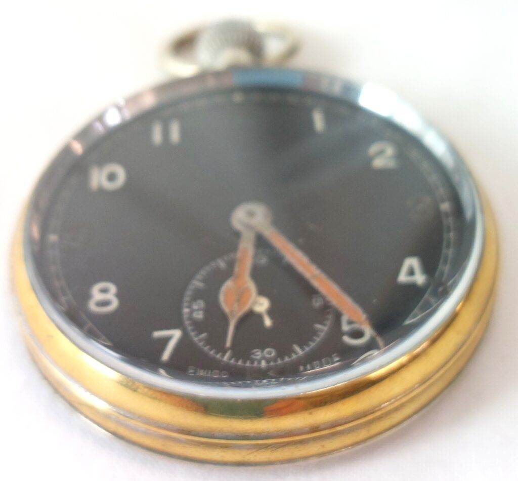 WW2, British, Military, GSTP Pocket Watch, Swiss Made, Unsigned, Black ...