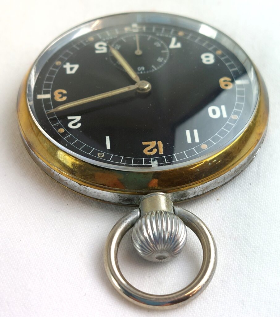 WW2, British, Military GSTP Pocket Watch, Swiss Made with Field Case ...