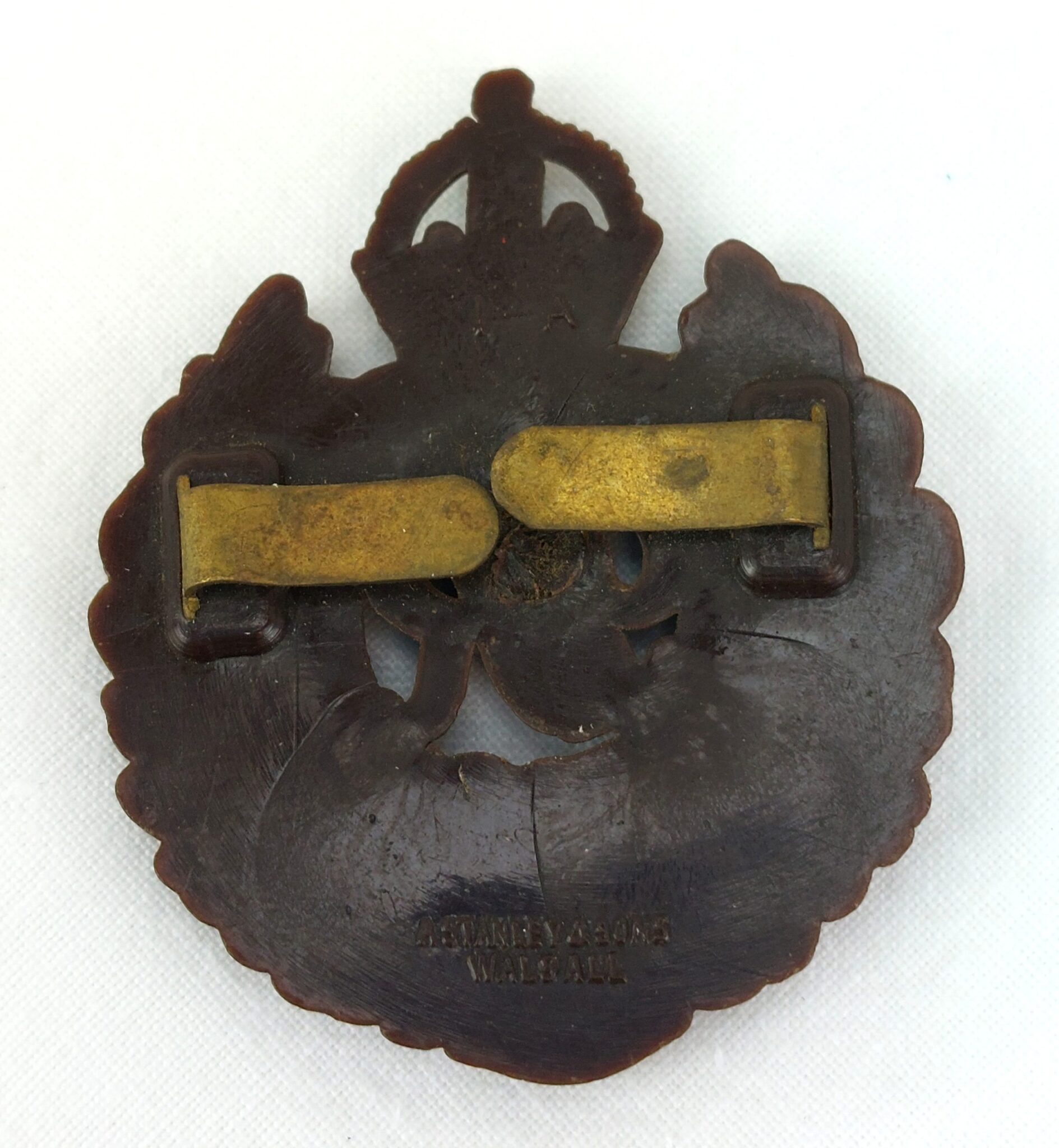 WW2, British, Royal Engineers Cap Badge, Original Bakelite, Economy ...