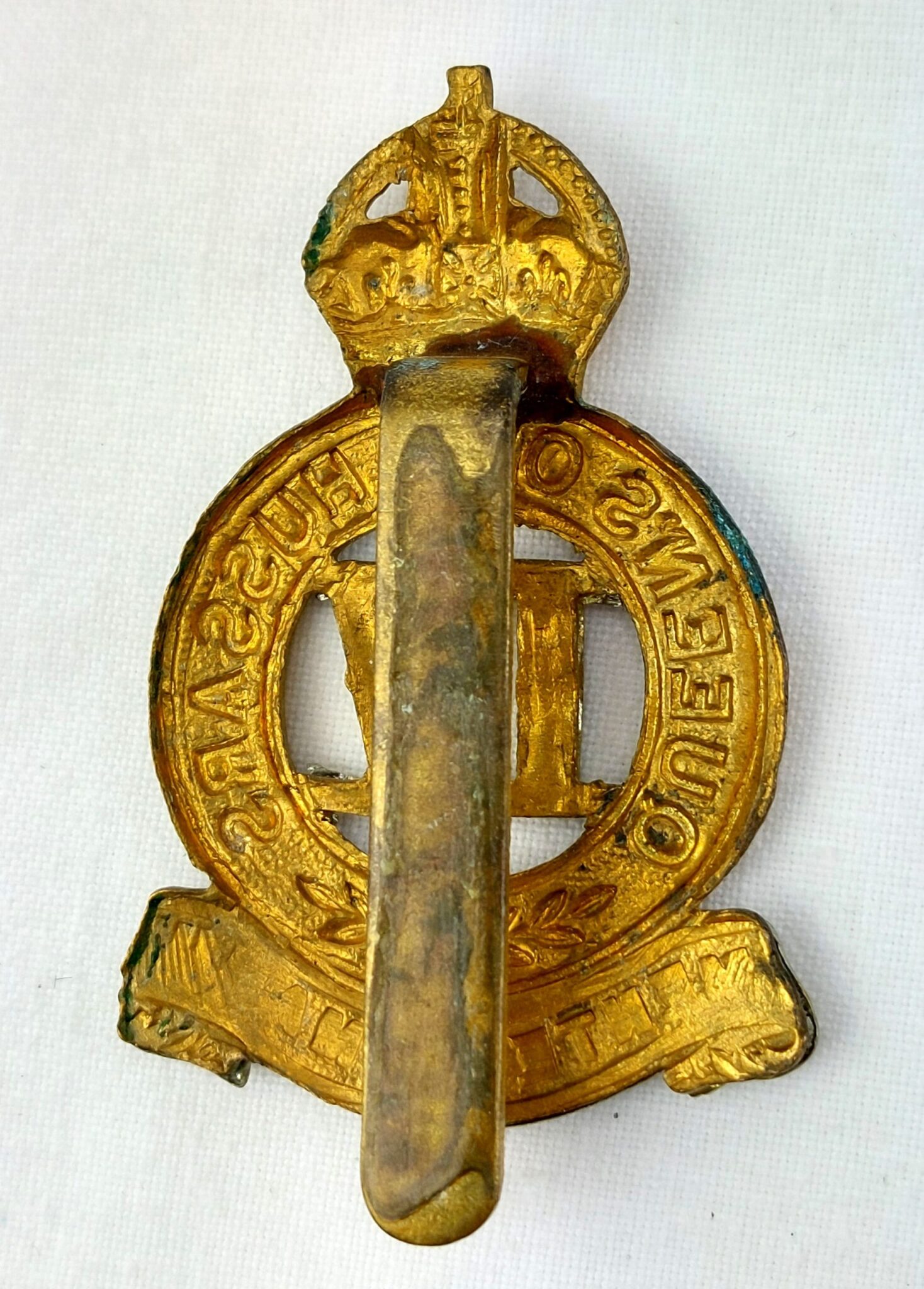 British, 1V Queen's Own Hussars, Cap Badge - Sally Antiques