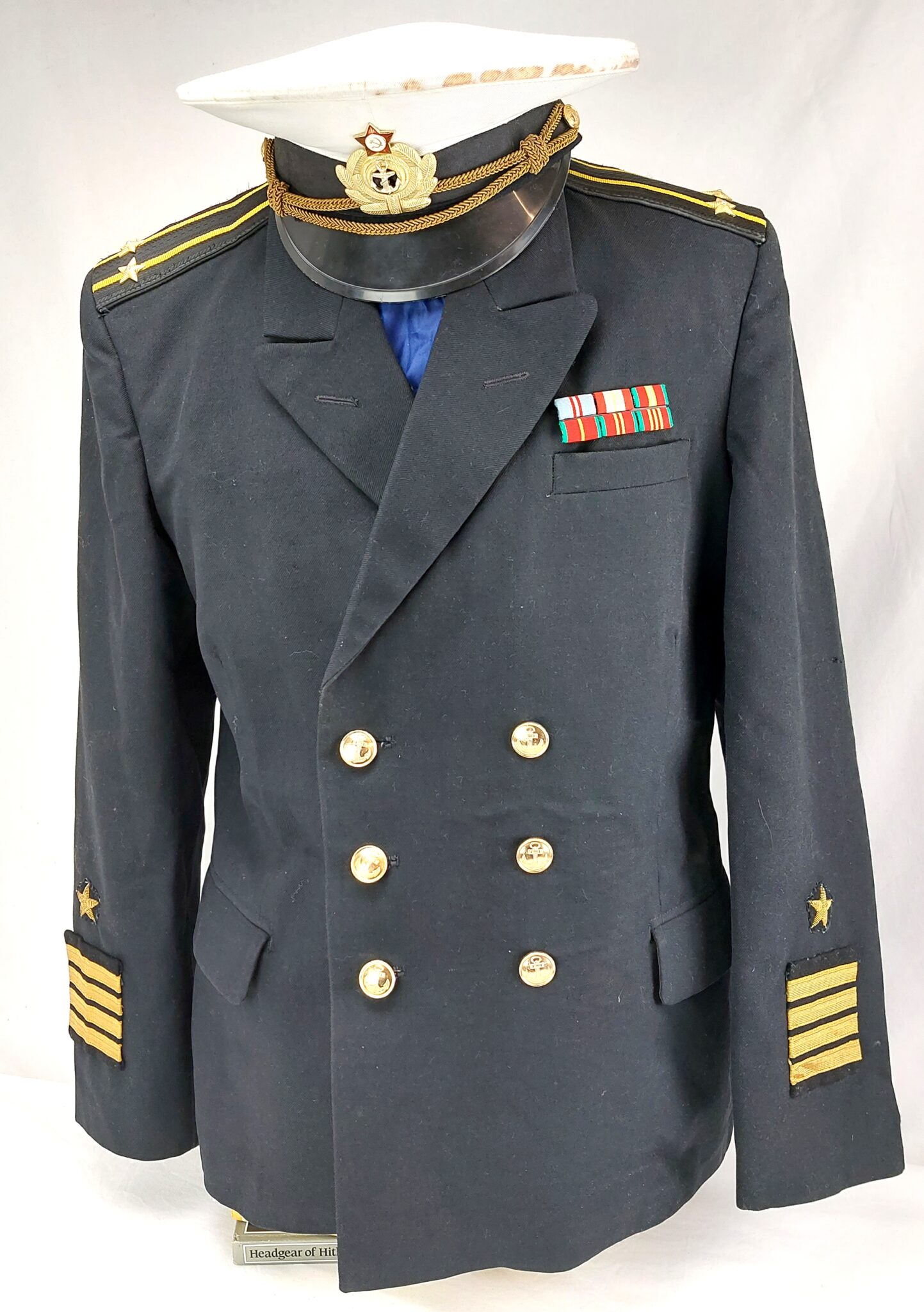 Original Soviet Naval (VMF) Officer's Double Breasted Jacket and Parade ...
