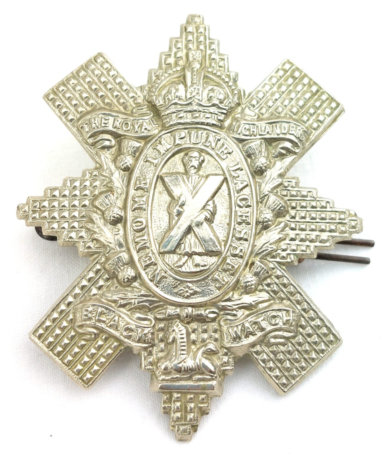 The Royal Highlanders (Glasgow) 'Black Watch', Cap Badge - Sally Antiques