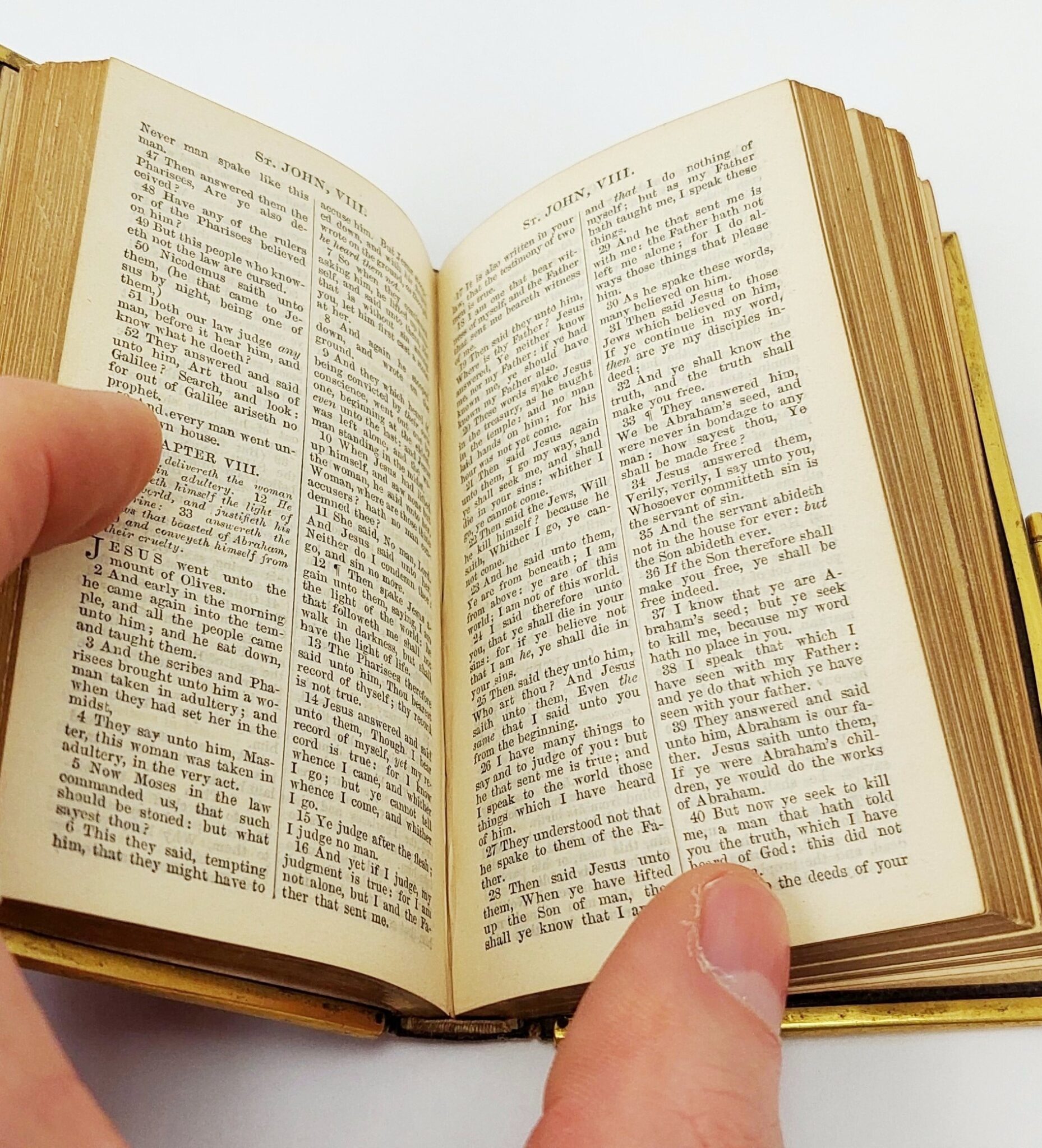 Victorian 1848 Dated New Testament Miniature Bible - Sally Antiques