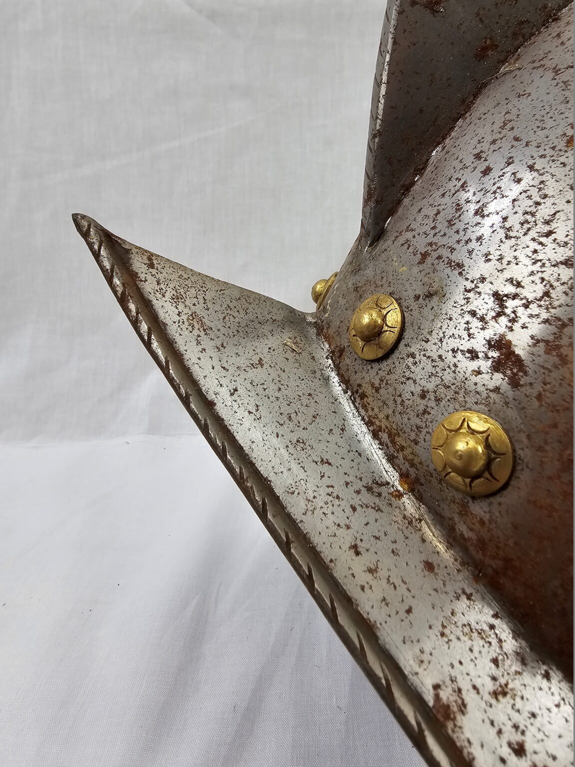 Vintage Copy Of A Spanish High Morion Helmet - Sally Antiques