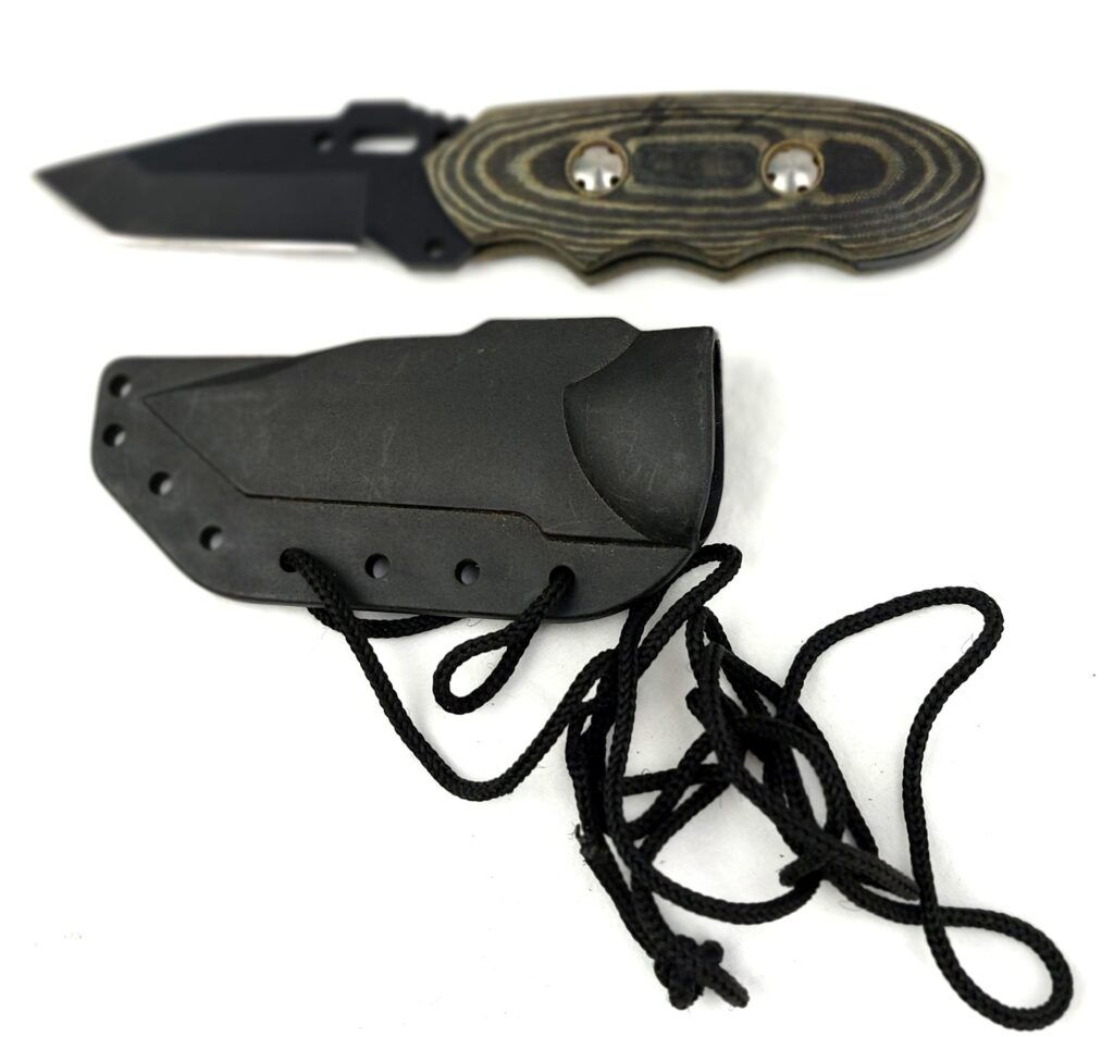 Fixed Blade Survival Boot Knife, with Tanto Blade, Pocket Sheath with ...
