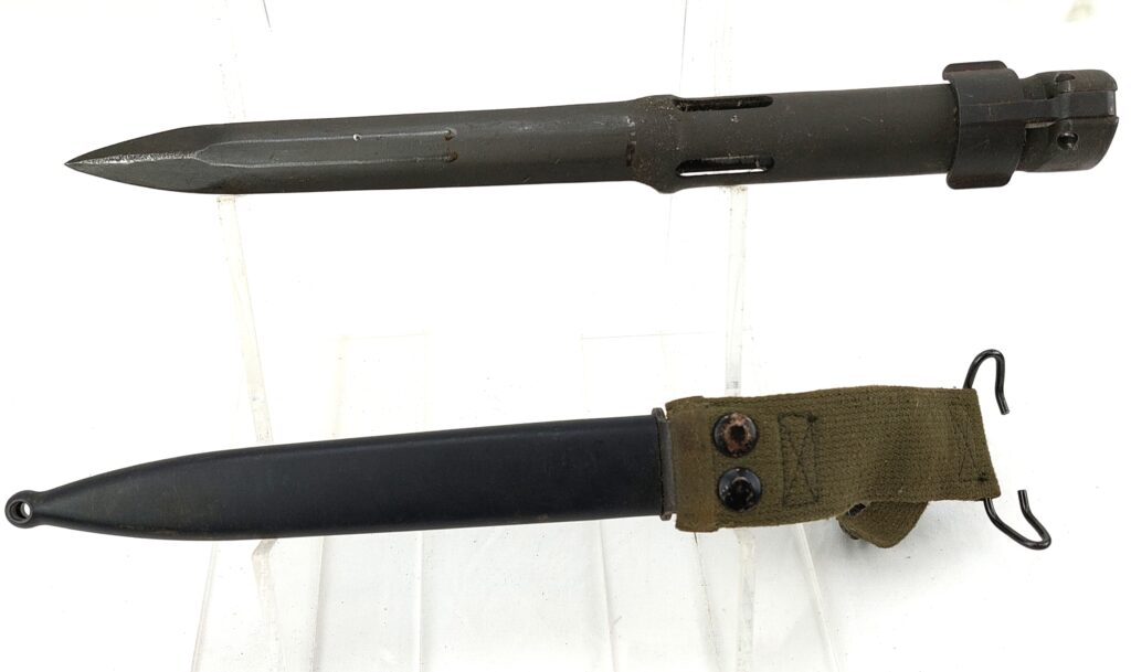 German, c.1975, FN FAL Type C Socket Bayonet, with Original Scabbard ...