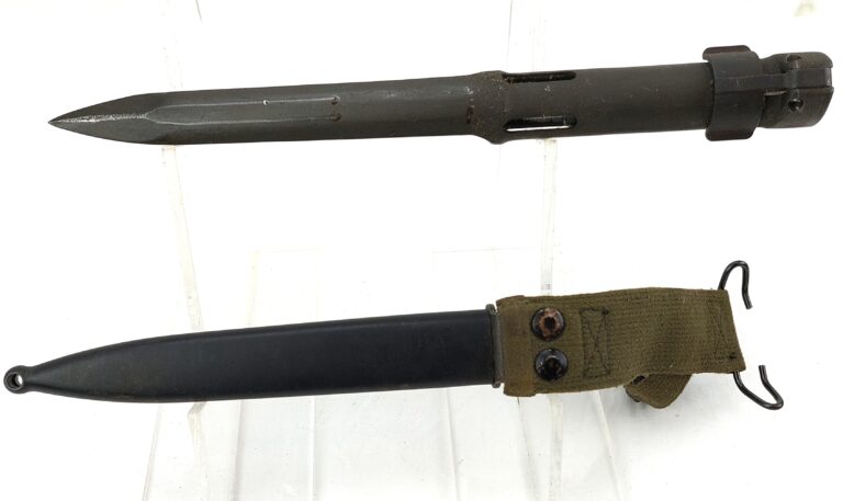 German, c.1975, FN FAL Type C Socket Bayonet, with Original Scabbard ...