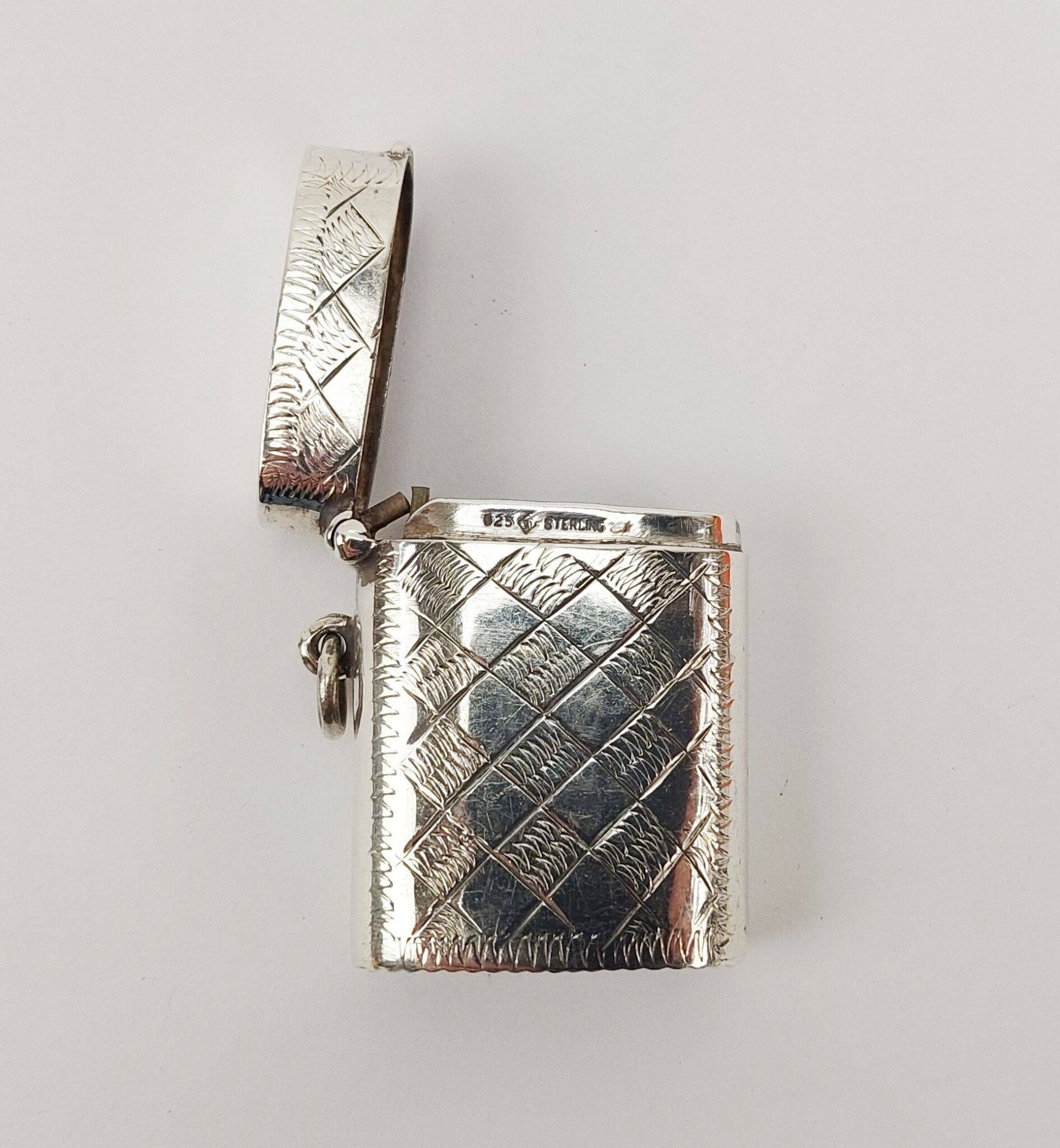 HMS Rochester Sterling Silver Vesta Case - Sally Antiques