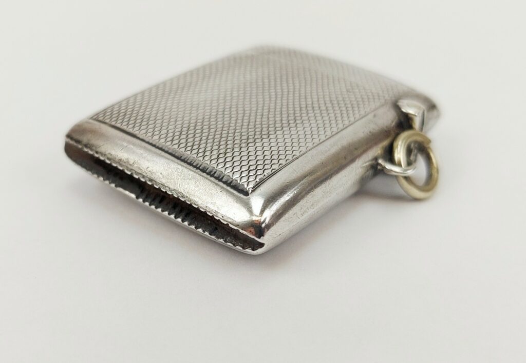 Sterling Silver Vesta Case – Birmingham 1900 - Sally Antiques