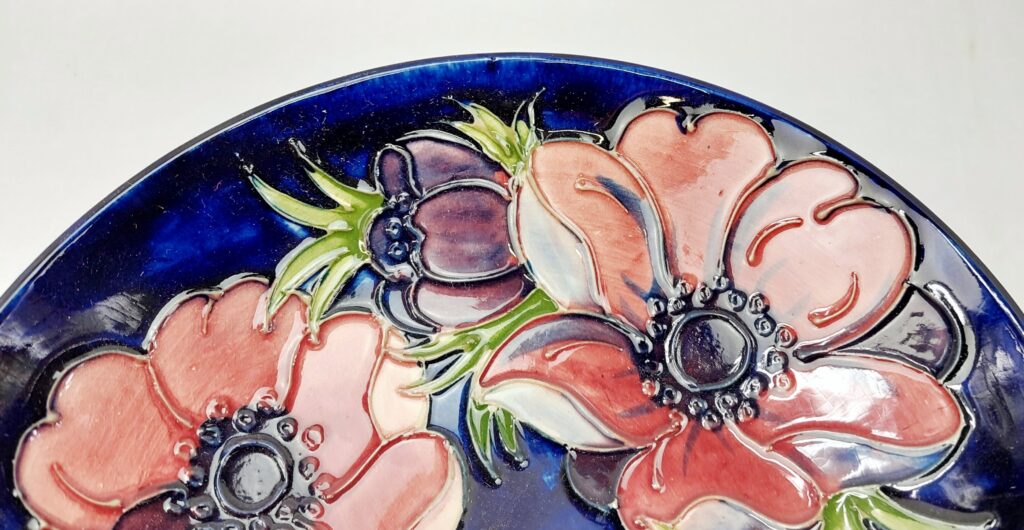Moorcroft Anemone Pattern Footed Bowl - Sally Antiques
